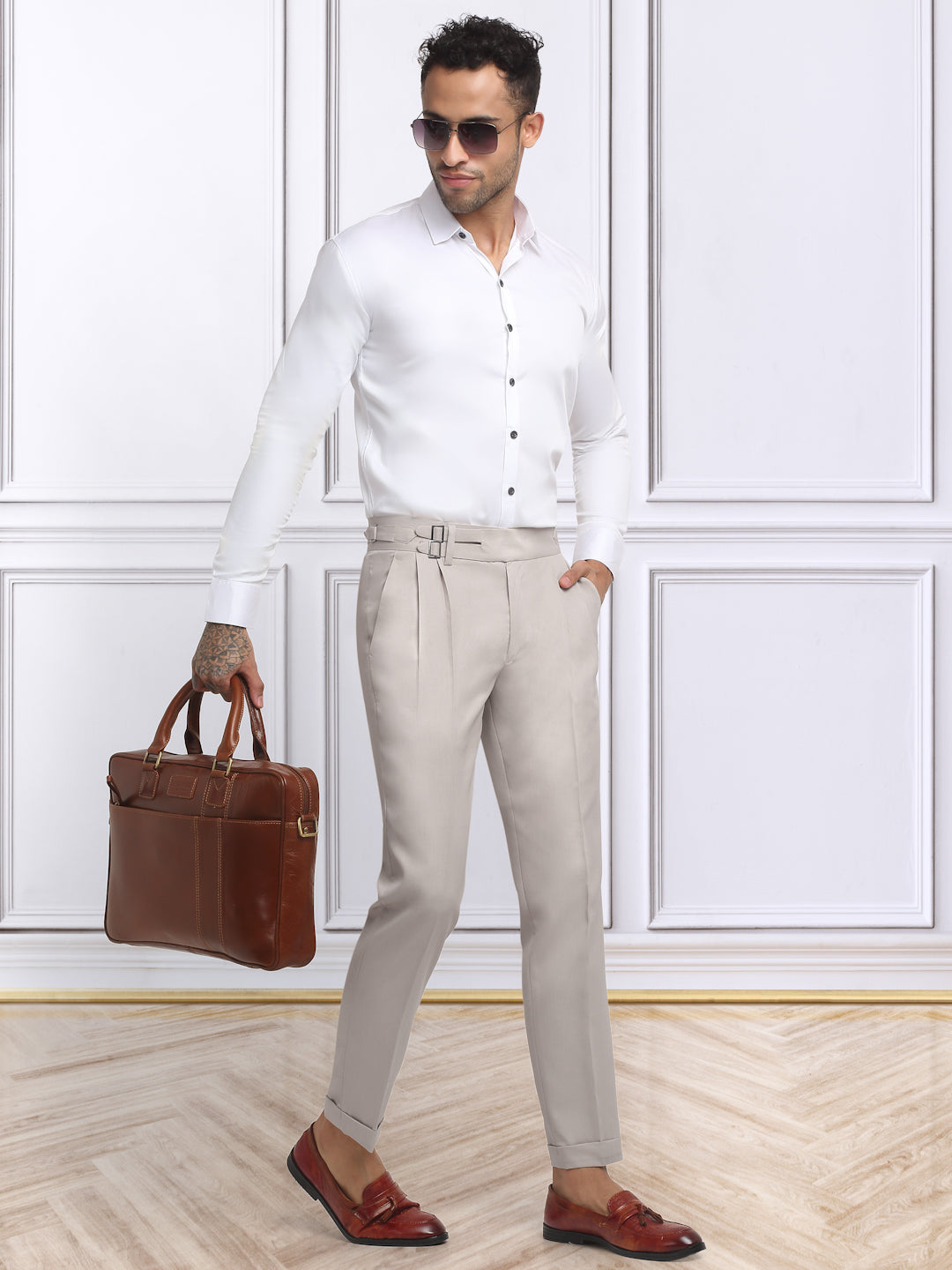 Italian Style Formal Gurkha Pant-Beige – KLOTTHE®