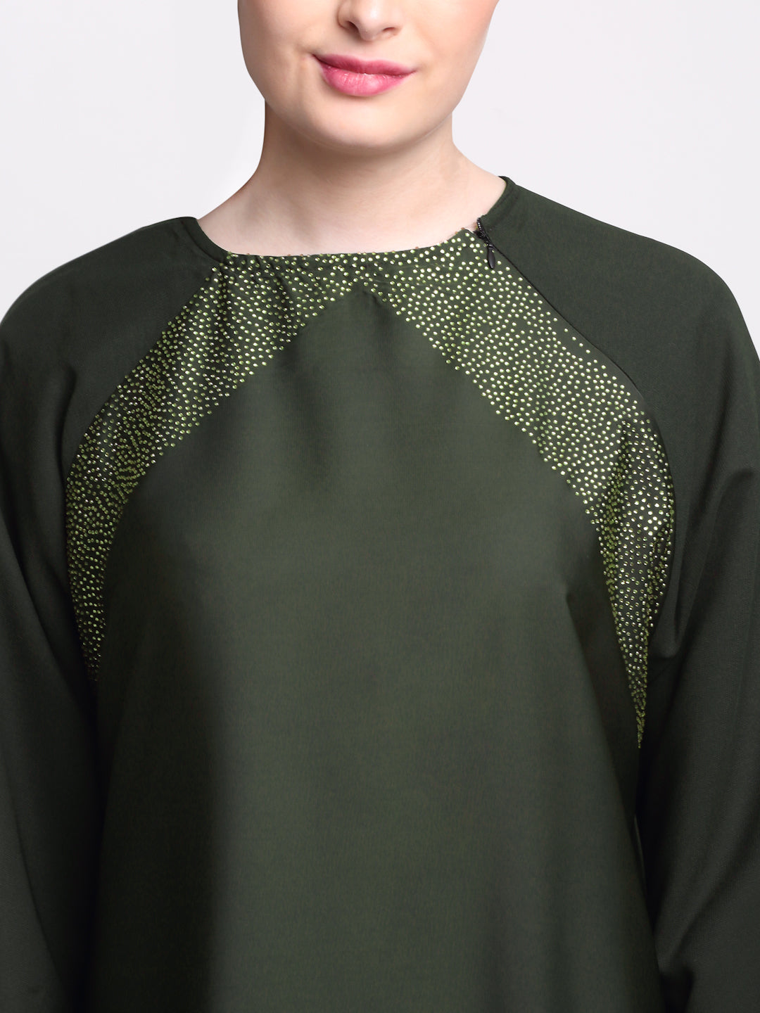 Klotthe Women Green Solid Burqa With Scarf – KLOTTHE®